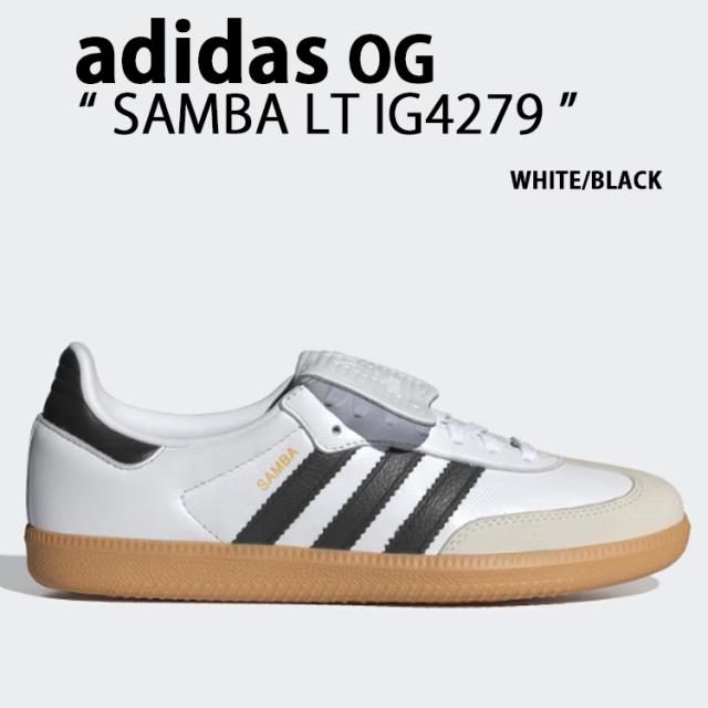 adidas originals アディダス スニーカー SAMBA LT IG4279 サンバ ロングタン  WHITE BLACK シューズ 本革
