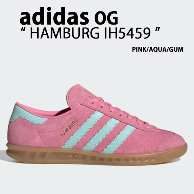 adidas Originals アディダス スニーカー HAMBURG IH5459 PINK AQUA GUM ハンブルグ スエード シューズ