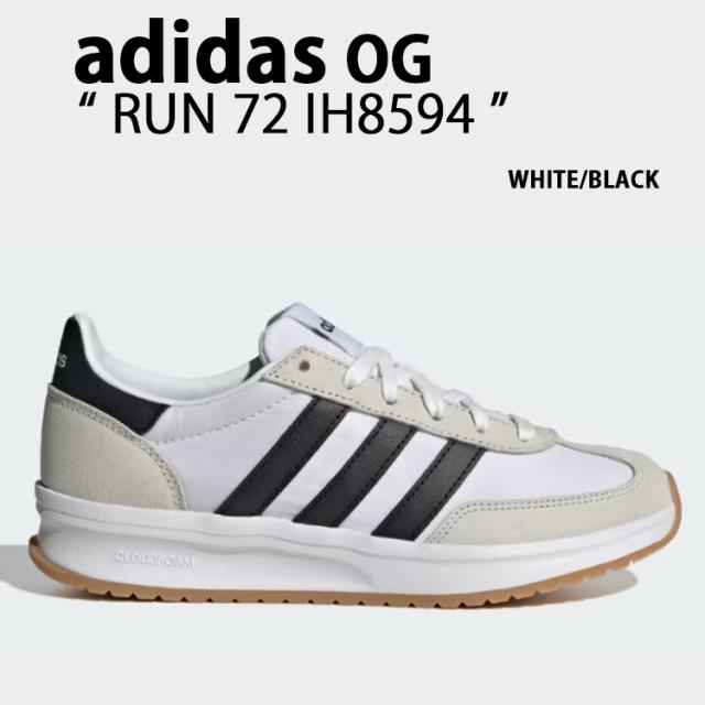 adidas originals アディダス スニーカーRUN 72 IH8594 BLACK WHITE GREY シューズ