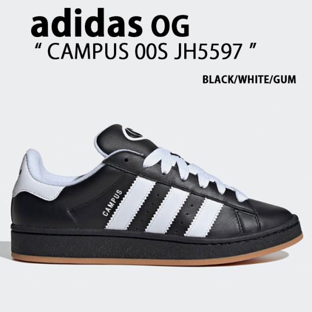 adidas Originals アディダス オリジナルス CAMPUS 00S JH5597 BLACK WHITE GUM キャンパス00S