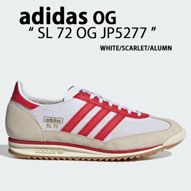 adidas originals アディダス スニーカー SL 72 OG JP5277 シューズ WHITE SCARLET ALUMINA ウーブンアッパー ホワイト スカーレット