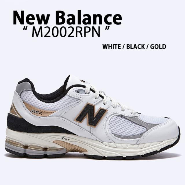 New Balance ニューバランス スニーカー M2002 M2002RPN WHITE BLACK GOLD シューズ NEWBALANCE M2002RP スエード 本革