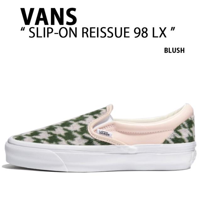 VANS バンズ スニーカー SLIP-ON REISSUE 98 LX HOUNDSTOOTH BLUSH VN000CSEYWC スリッポン リイシュー