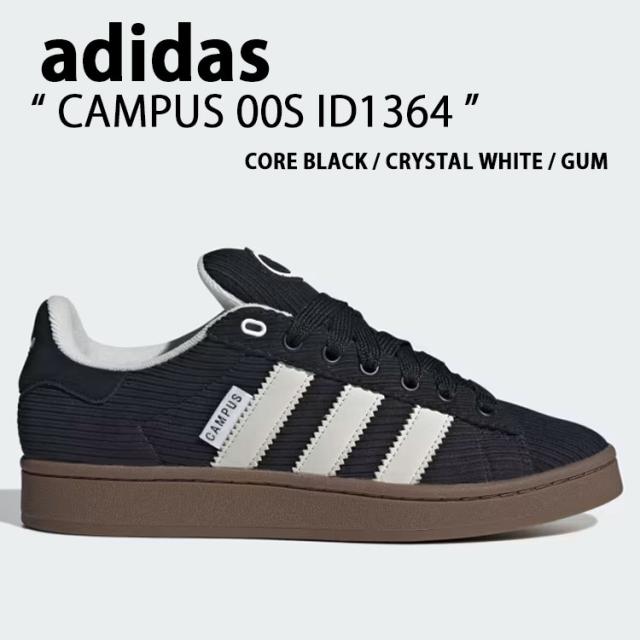adidas Originals アディダス CAMPUS 00S ID1364 BLACK キャンパス00S シューズ ブラック ガム メンズ レディース