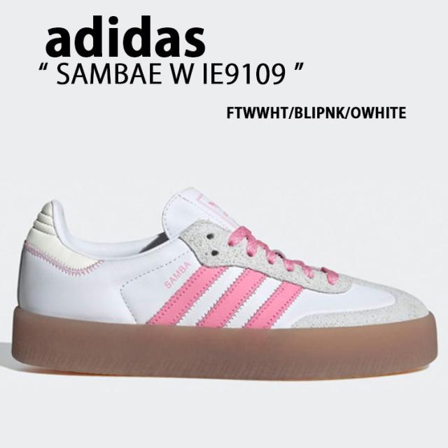 adidas アディダス スニーカー SAMBAE W IE9109 WHITE PINK サンベイ ウィメンズ シューズ メンズ レディース