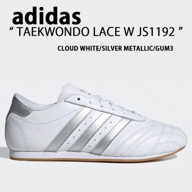 adidas アディダス スニーカー TAEKWONDO LACE W JS1192 WHITE SILVER GUM テコンドー レース ウィメンズ シューズ