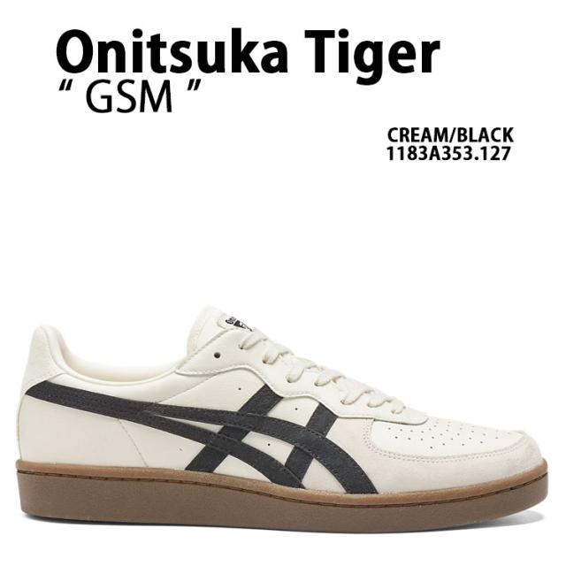 Onitsuka Tiger オニツカタイガー スニーカー GSM CREAM BLACK 1183A353.127  クリーム ブラック ローカットシューズ メンズ レディース