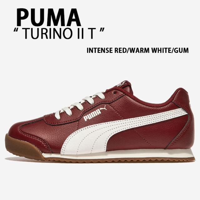 PUMA プーマ スニーカー TURINO II T トリノ2 RED WHITE GUM 402049-04 シューズ レッド ホワイト ガム