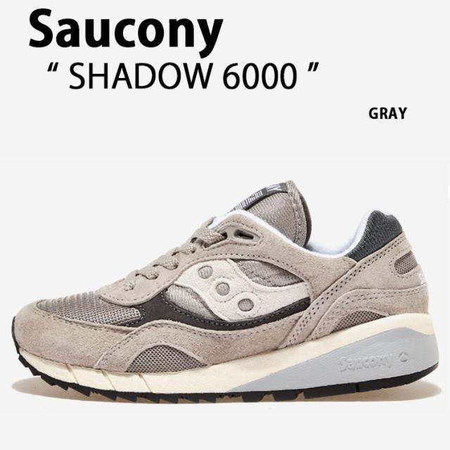Saucony サッカニー スニーカー SAHDOW 6000 S70441-46 GRAY シューズ シャドー6000 グレー レザー メンズ レディース