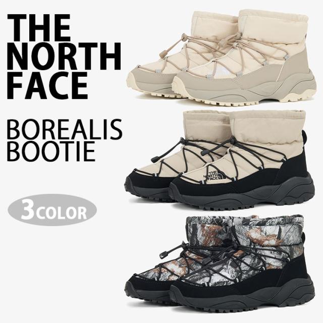 THE NORTH FACE ノースフェイス ブーツ ダウンブーツ BOREALIS BOOTIE ミディ ハーフブーツ BEIGE GRAY CREAM ウィンターブーツ NS99Q01