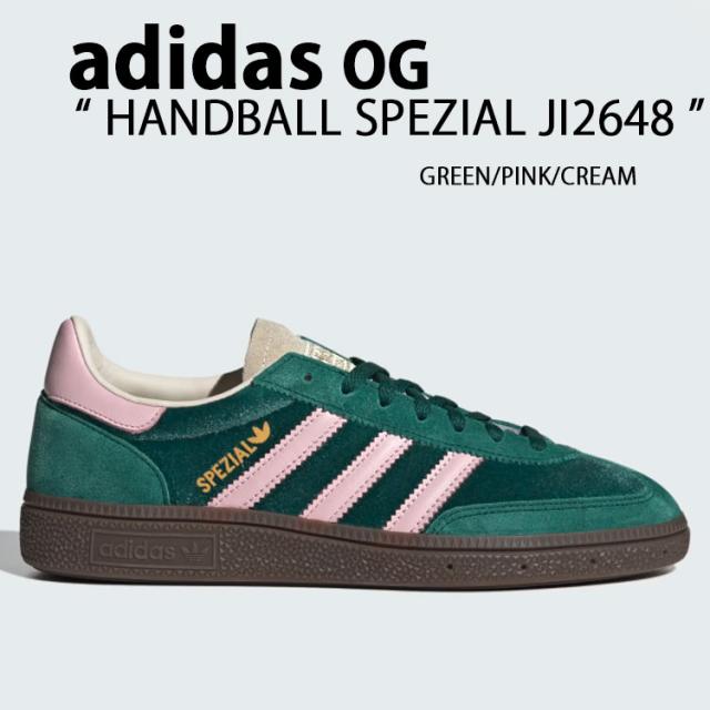 adidas originals アディダス スニーカー HANDBALL SPEZIAL GREEN PINK CREAM JI2648 シューズ スペツィアル グリーン ピンク テラス系