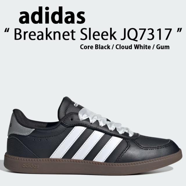 adidas originals アディダス スニーカー Breaknet Sleek JQ7317 Core Black / Cloud White / Gum シューズ ブレイクネットスリック コアブラック クラウドホワイト ガム ラバーソール