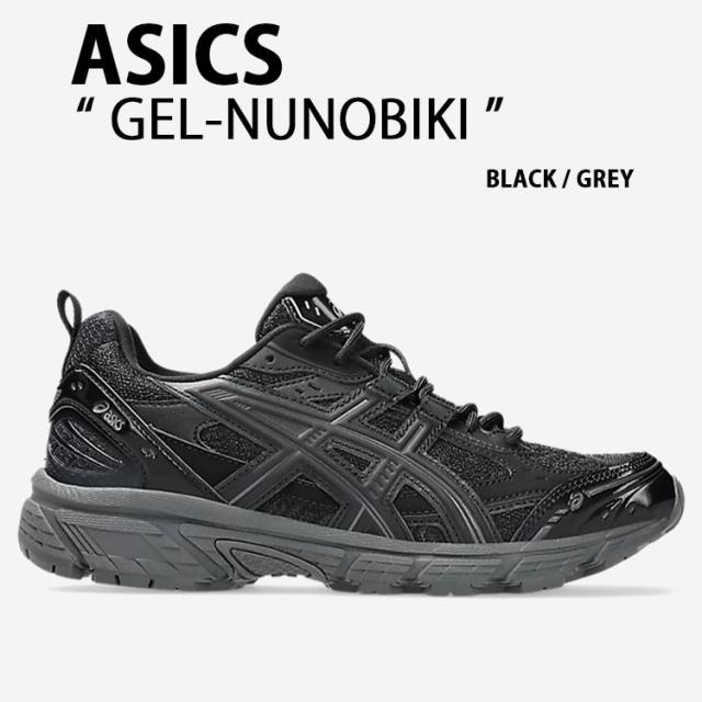 asics アシックス スニーカー GEL-NUNOBIKI BLACK GREY 1203A597-001 シューズ ゲルヌノビキ ブラック グレー レディース