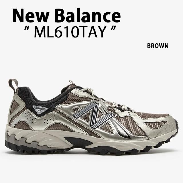 New Balance ニューバランス スニーカー ML610TAY BROWN ブラウン ランニングシューズ メッシュ NewBalance610 メンズ レディース【中古】未使用品