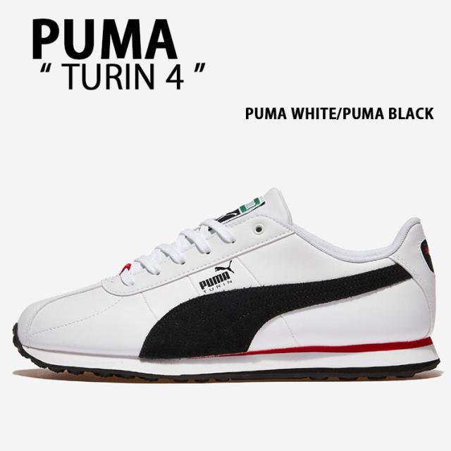 PUMA プーマ スニーカー TURIN 4 WHITE BLACK 403825-03 シューズ チューリン4 ホワイト ブラック メンズ レディース
