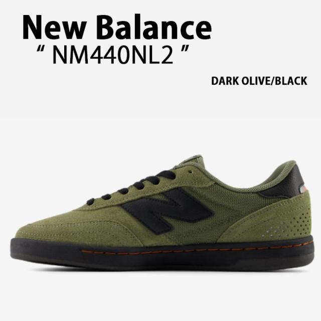 New Balance ニューバランス スニーカー NM440NL2 DARK OLIVE BLACK シューズ NewBalance440 ダークオリーブ ブラック スケートシューズ ロゴ スエード メンズ レディース