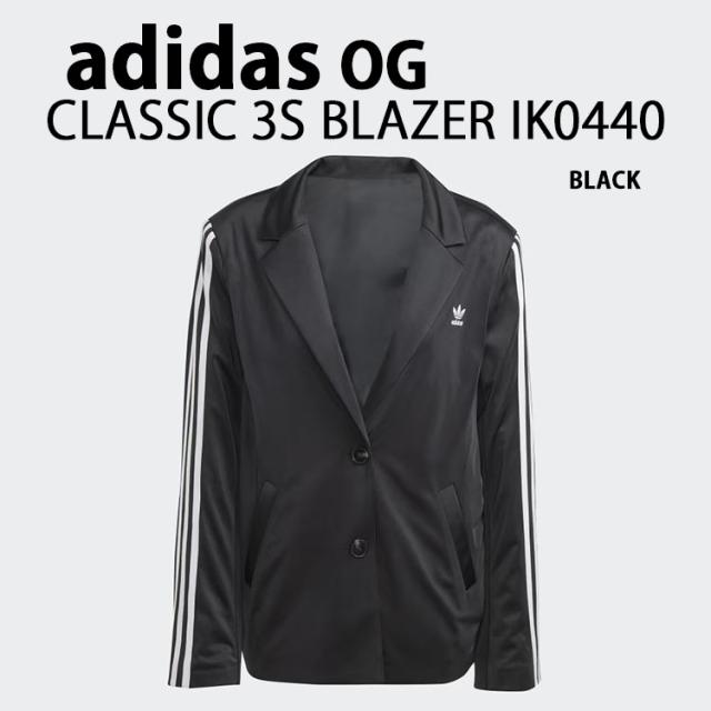 adidas Originals アディダス レディース ブレザー CLASSIC 3S BLAZER IK0440 ジャケット クラシックブレザー BLACK 3ストライプ