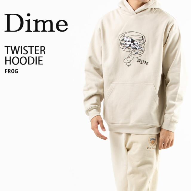 Dime ダイム パーカー TWISTER HOODIE FROG トゥイスターフーディー タイム メンズ レディース DIMKFSW013