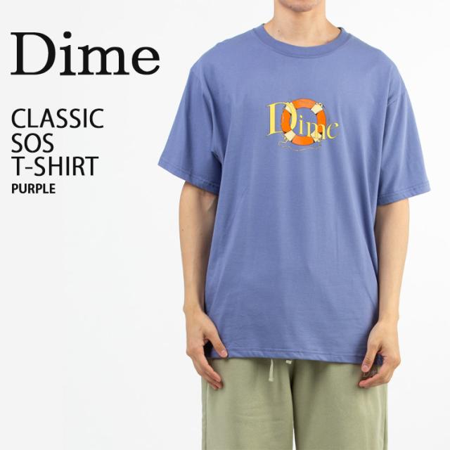 Dime ダイム Tシャツ CLASSIC SOS T-SHIRT PURPLE クラシックエスオーエスTシャツ DIMKSTE003-PP