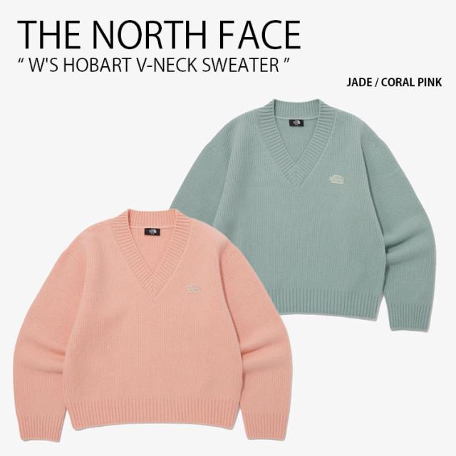 THE NORTH FACE ノースフェイス レディース ニット W’S HOBART V-NECK SWEATER ウィメンズ Vネック セーター 長袖 女性用 NT7AP52A/B