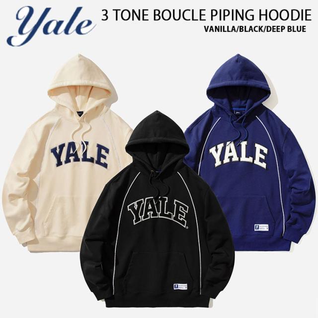 YALE イェール パーカー 3 TONE BOUCLE ARCH PIPING HOODIE スウェットパーカー フーディー アメカジ カレッジパーカー YD09HD1003