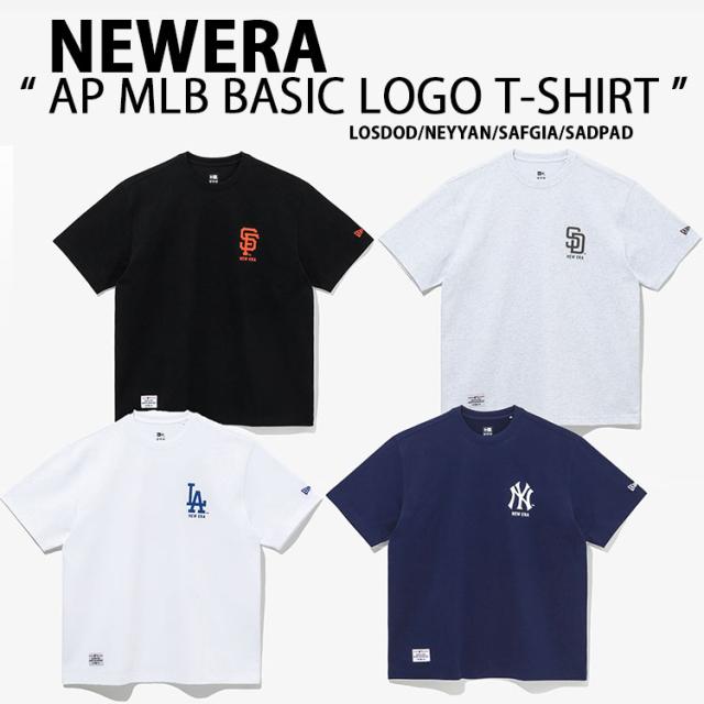 NEWERA ニューエラ Tシャツ AP MLB BASIC LOGO RS42 ドジャース WHITE ヤンキース NAVY パドレス GRAY ジャイアンツ BLACK
