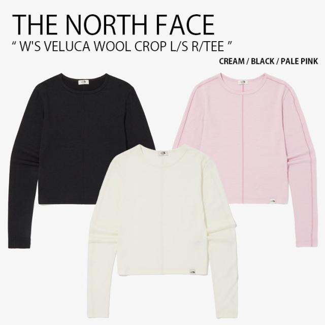 THE NORTH FACE ノースフェイス レディース ロンT W’S VELUCA WOOL CROP L/S R/TEE ティーシャツ 長袖 ロンティー 女性用 NT7TQ30J/K/L