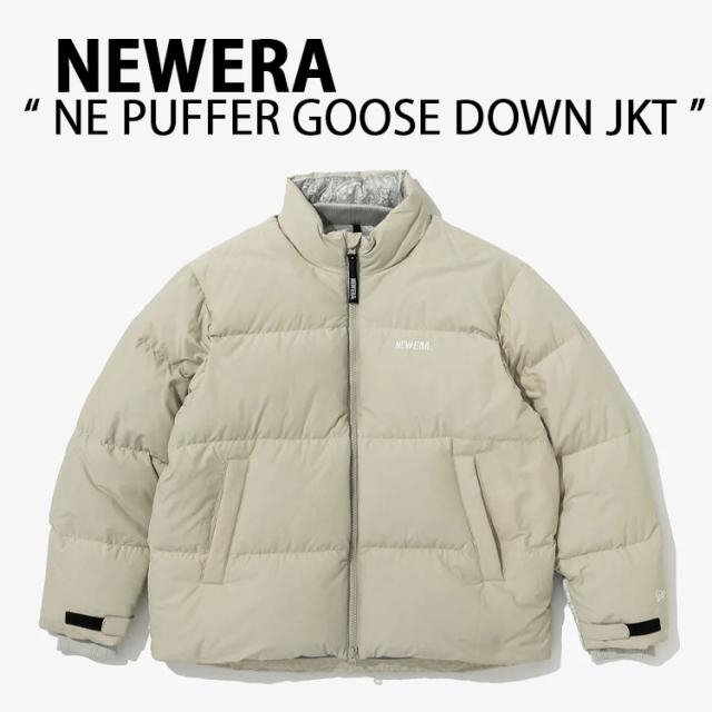 NEWERA ニューエラ ダウンジャケット AP NE PUFFER  DJ24 グースダウン STONE BEIGE ペイズリー  メンズ レディース 13338613