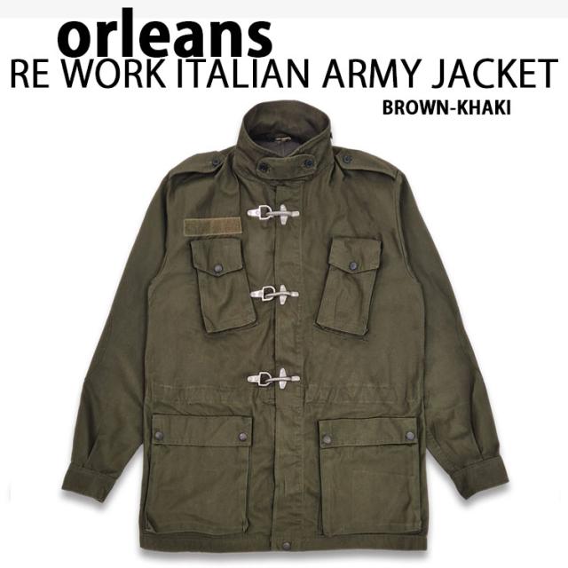 orleans ミリタリージャケット re work Italian army jacket ミリタリーコート アーミージャケット アーミーコート イタリア軍 リメイク