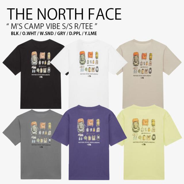 THE NORTH FACE ノースフェイス Tシャツ M’S CAMP VIBE S/S R/TEE ティーシャツ 半袖 カットソー メンズ レディース NT7UR07A/B/C/D/E/F