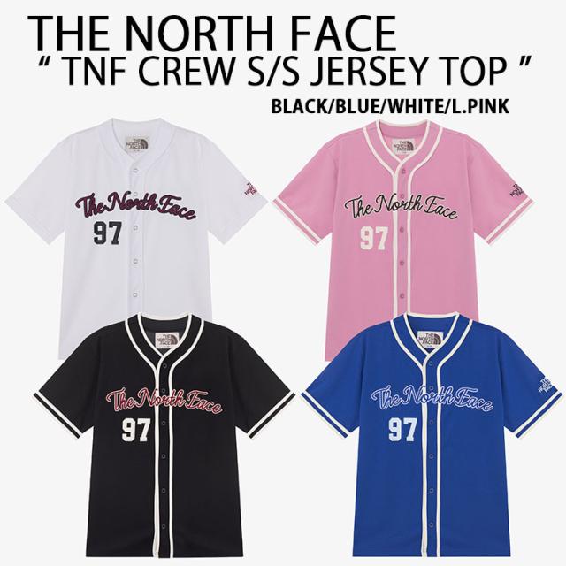 THE NORTH FACE ノースフェイス ベースボールシャツ スタジアムシャツ TNF CREW S/S JERSEY TOP スポーツシャツ ルーズフィツト NT7UR25