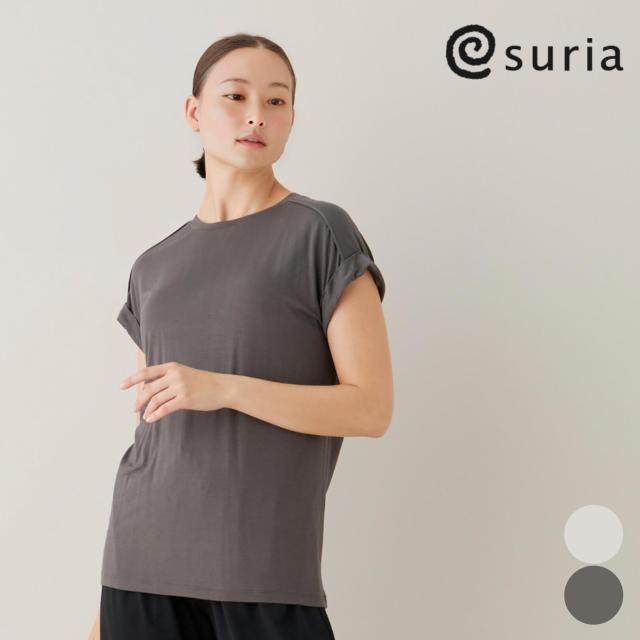 スリア ヨガ suria ヨガウェア トップス ファシールトップ su-t795 半袖 レディース tシャツ フリーサイズ ピラティスウェア トレーニングウェア おしゃれ 2025年 秋冬 新作