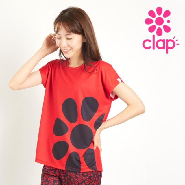 クラップ CLAP フィットネスウェア レディース 半袖 ドルマン BIG CLAP ICON DOLMAN M M/フリーサイズ ダンスウェア tシャツ トレーニングウェア 2025 新作