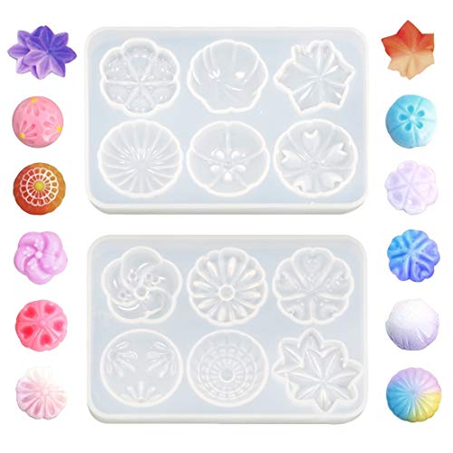 和菓子形 YFFSFDC シリコンモールド 2個セット 和菓子形 花 葉 レジン型 12種類 抜き型 DIY 手芸 ハンドメイド 手作り アクセサリー かわの通販はau PAY マーケット ...