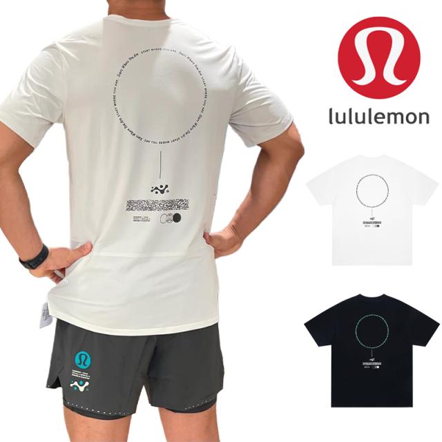lululemon(ルルレモン)  プリント クルーネック Tシャツ メンズ レディース ユニセックス 春夏 半袖 最新 男女兼用 送料無料 [送料無料]