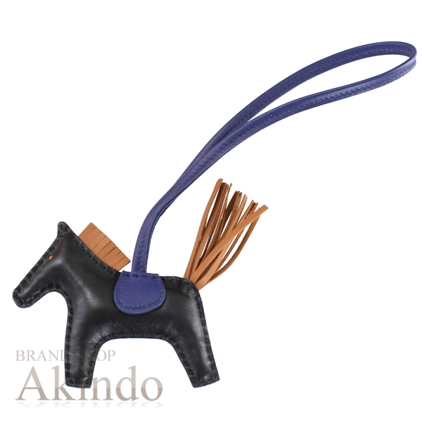 【新品・未使用】エルメス ロデオ PM バッグチャーム ブラック 黒 ブルーサフィール ゴールド バーキン・ケリー・ピコタンに レザー 本革  HERMES かわいい ブランド 定番 人気 プレゼント ギフト