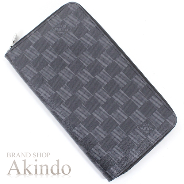 【新品】ルイヴィトン 長財布 ジッピーオーガナイザーNM ダミエ・グラフィット 黒ブラック ラウンドファスナー ラージ メンズ N60111 ラウンドジップ ロングウォレット プレゼント ビトン ブランド財布  小銭入れ LOUIS VUITTON