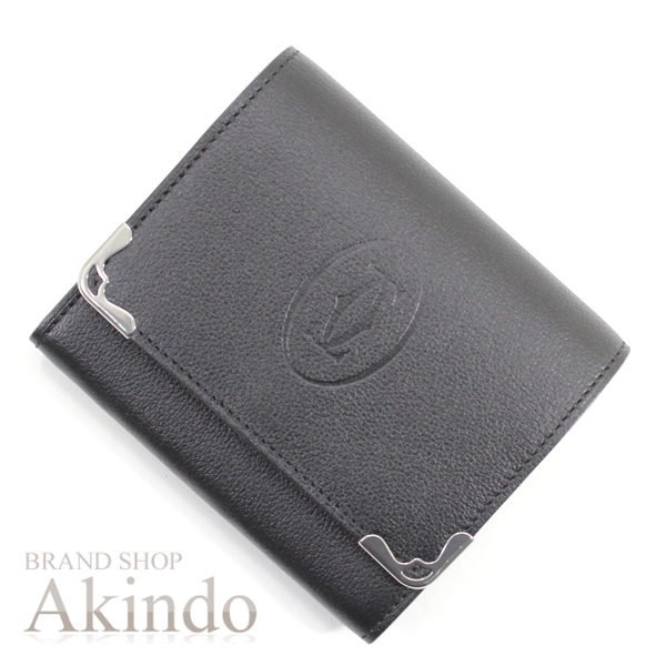 【新品・未使用】カルティエ ケース 小銭入れ マストライン 黒ブラック ボルドー カーフレザー 本革 メンズ レディース ユニセックス Cartier ブランド 小物 プレゼント ギフト