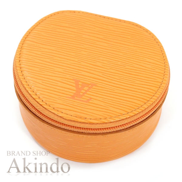 【新品同様】ルイヴィトン エピ エクランビジュー アクセサリーケース 腕時計ケース 小物入れ ジュエリーケース マンダリン オレンジ 指輪 ブレスレット ピアス イヤリング M48217 LOUIS VUITTON