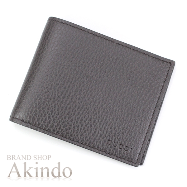 【新品・未使用】グッチ 財布 2つ折り財布 札入れ カード入れ 小銭入れ無し レザー 茶 ブラウン メンズ  GUCCI 260987 本革 カードケース サイフ プレゼント ギフト ケース 便利 革 ブランド 定番 人気