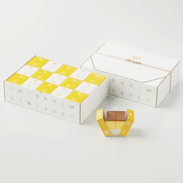 福砂屋 フクサヤキューブ ギフトセット 15個入 袋付き カステラ 焼き菓子 プレゼント ホワイトデー 母の日 父の日 お返し お祝い