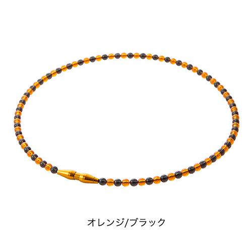 ファイテン phiten RAKUWAネックレス EXTREME クリスタルタッチ 50cm オレンジ/ブラック 磁気ネックレス 0223TG909453
