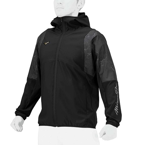 ミズノ MIZUNO ミズノプロ テックシールドフーディ 野球 トレーニングウェア 12JEBW77-09