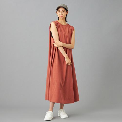 チャコット・バランス Chacott BALANCE EasyCare+ タックワンピース