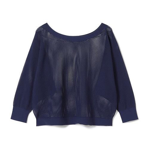 チャコット・バランス Chacott BALANCE 【ノーソーイングニット】7分袖メッシュニットTシャツ ヨガ ウィメンズ 256303-1540-55-029