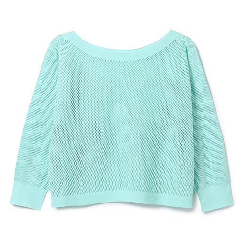 チャコット・バランス Chacott BALANCE 7分袖メッシュニットTシャツ ヨガ ウィメンズ 256303-1540-55-030