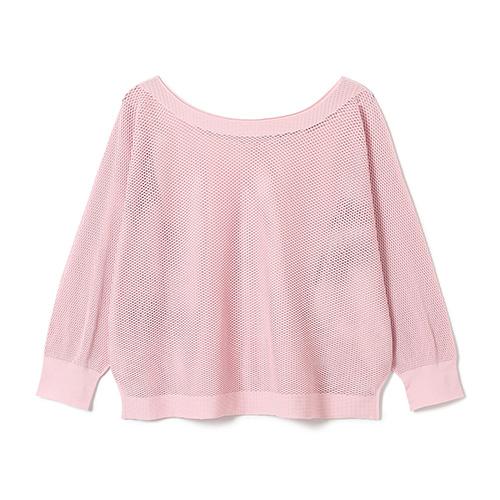 チャコット・バランス Chacott BALANCE 【ノーソーイングニット】7分袖メッシュニットTシャツ ヨガ ウィメンズ 256303-1540-55-046