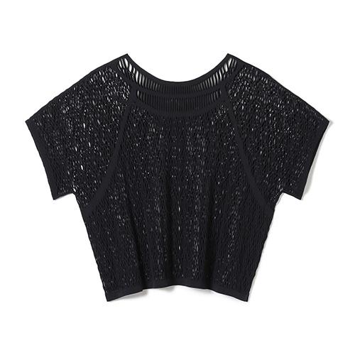 チャコット・バランス Chacott BALANCE 【ノーソーイングニット】ランダムメッシュニットTシャツ ヨガ ウィメンズ 256303-7544-52-009