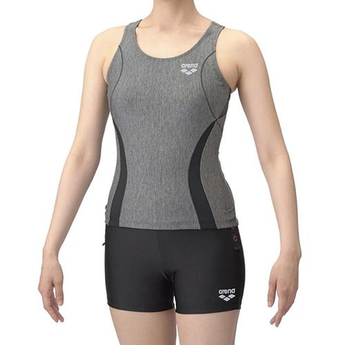 アリーナ ARENA すらっとセパ フィットネスセパレーツ 水着 レディ-ス AS5SWF40L-GYBK