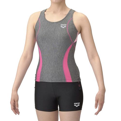 アリーナ ARENA すらっとセパ フィットネスセパレーツ 水着 レディ-ス AS5SWF40L-GYPK